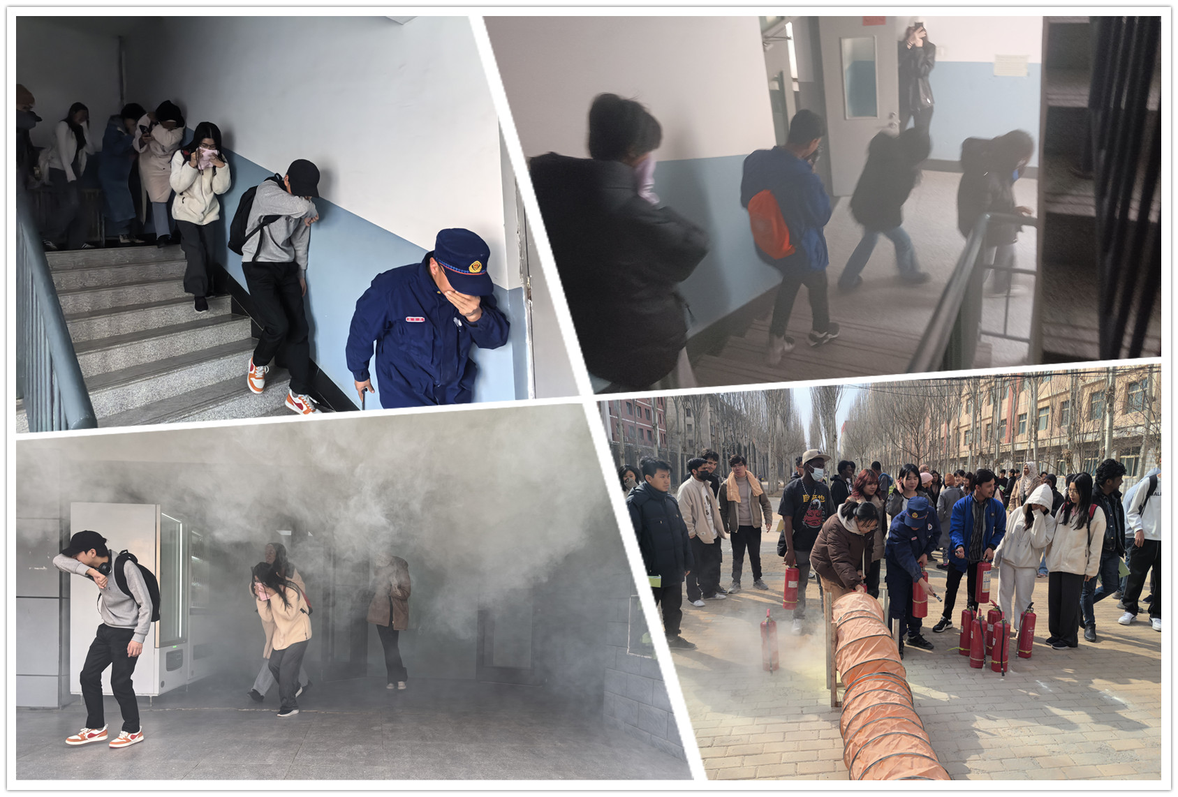 学校开展2025年春季学期开学初消防安全知识讲座与应急疏散演练活动-兰州交通大学